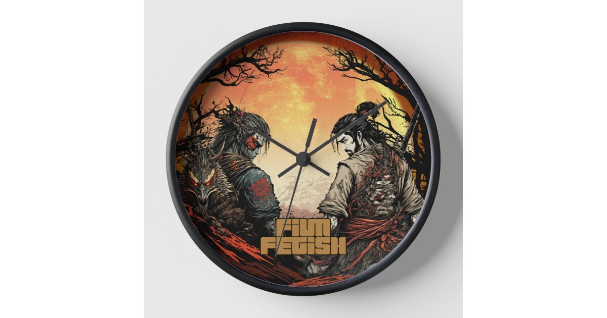 Filmmaker Movie Fight Scene Wall Clock | Zazzle