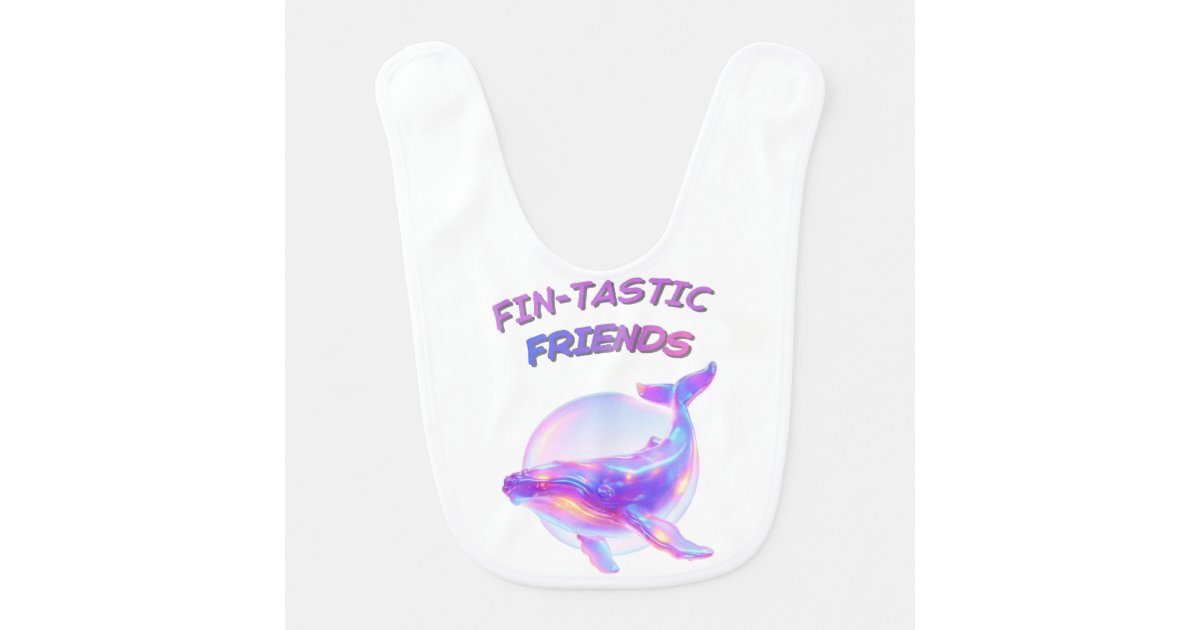 Fin‑tastic Friends Baby Bib | Zazzle