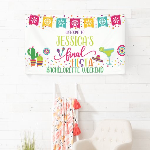 Final Fiesta Bachelorette Party Banner | Zazzle