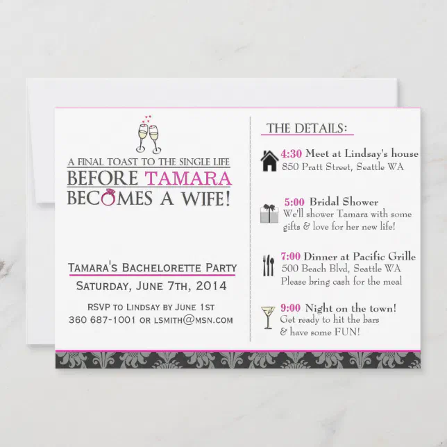 Final Toast Invitation | Zazzle