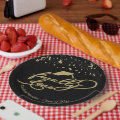 Finally Done Gold Calligraphy Graduation Party Paper Plates | Zazzle
