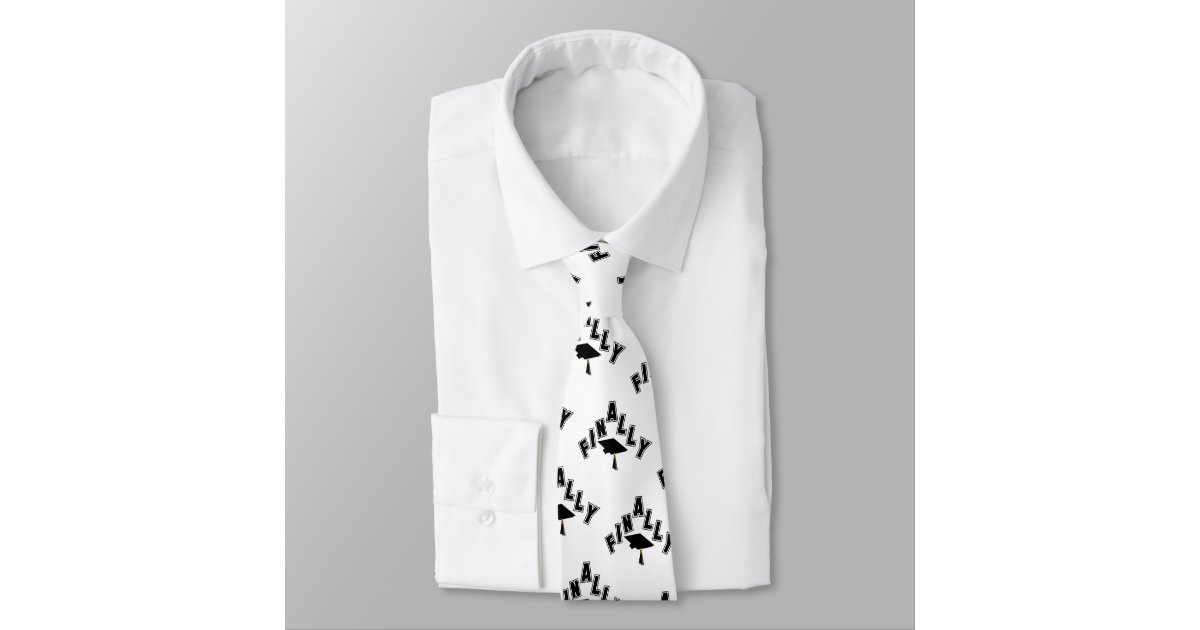 FINALLY Graduation Neck Tie | Zazzle