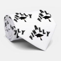 FINALLY Graduation Neck Tie | Zazzle