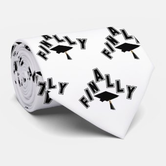 FINALLY Graduation Neck Tie | Zazzle