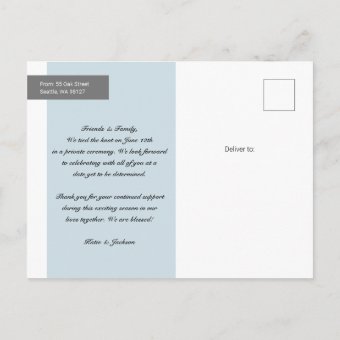 Finally Married Wedding Photo Announcement Postcard | Zazzle
