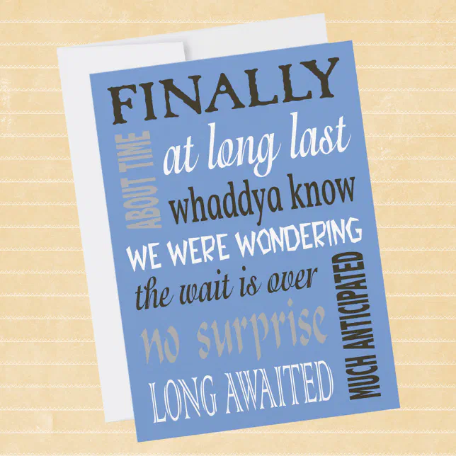 Finally Married your background wedding Invitation | Zazzle
