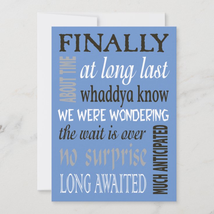 Finally Married your background wedding Invitation | Zazzle