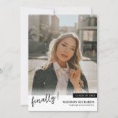 Finally Photo Collage Graduation Party Invitation | Zazzle