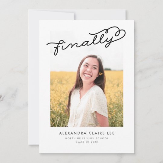 Finally Photo Graduation Announcement | Zazzle.com