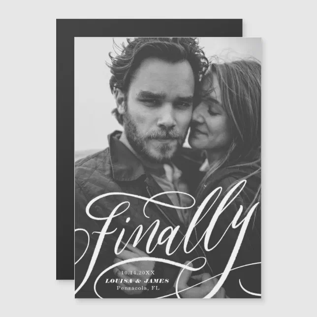 Finally Postponed Covid Photo Save the Date Magnet | Zazzle