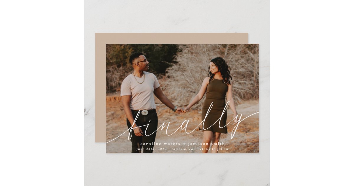 Finally Save The Date | Zazzle