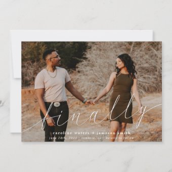 Finally Save The Date | Zazzle