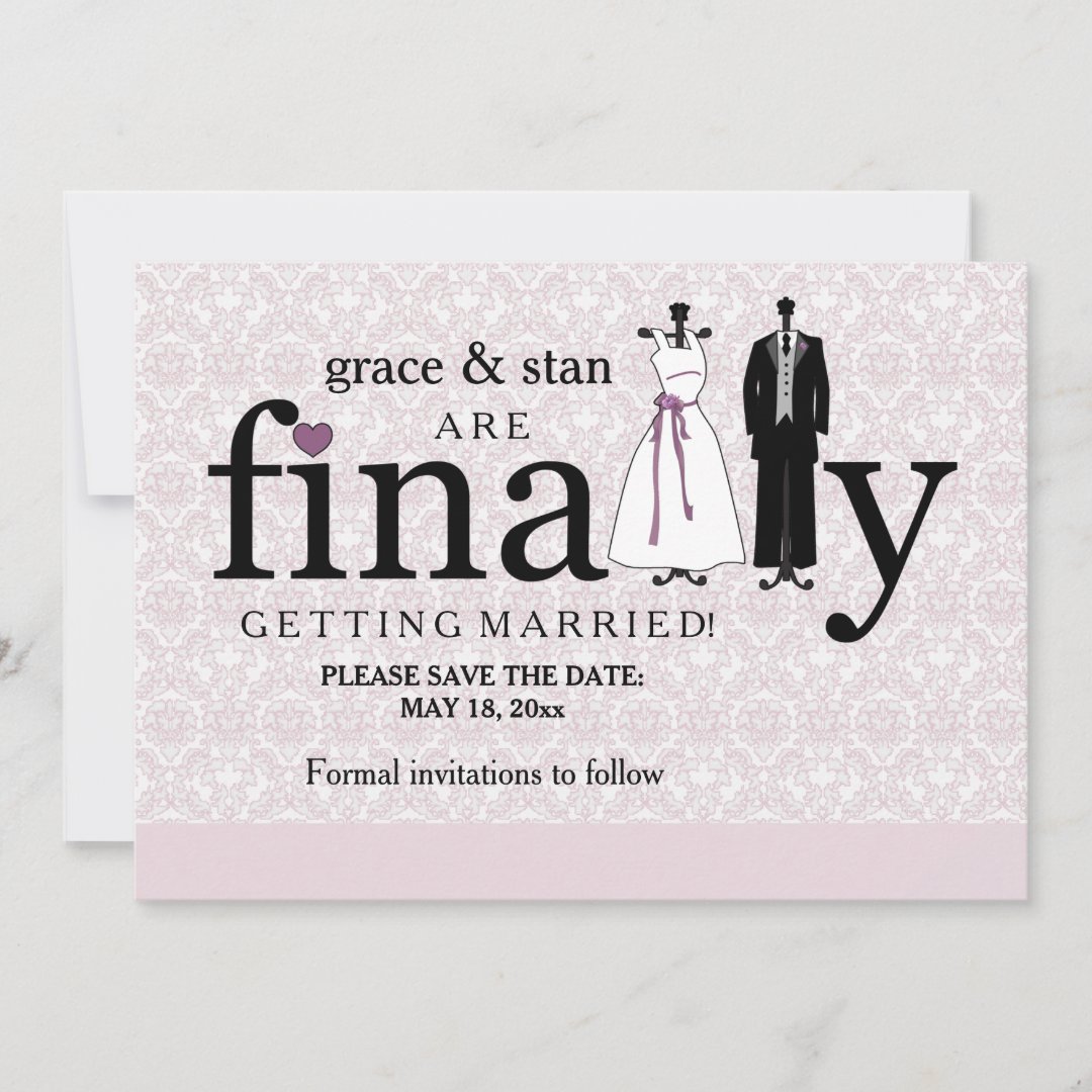 Finally Save the Date Announcement | Zazzle