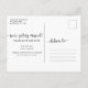 Finally Script Font Overlay Save the Date Postcard | Zazzle