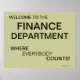 Finance Department Poster | Zazzle