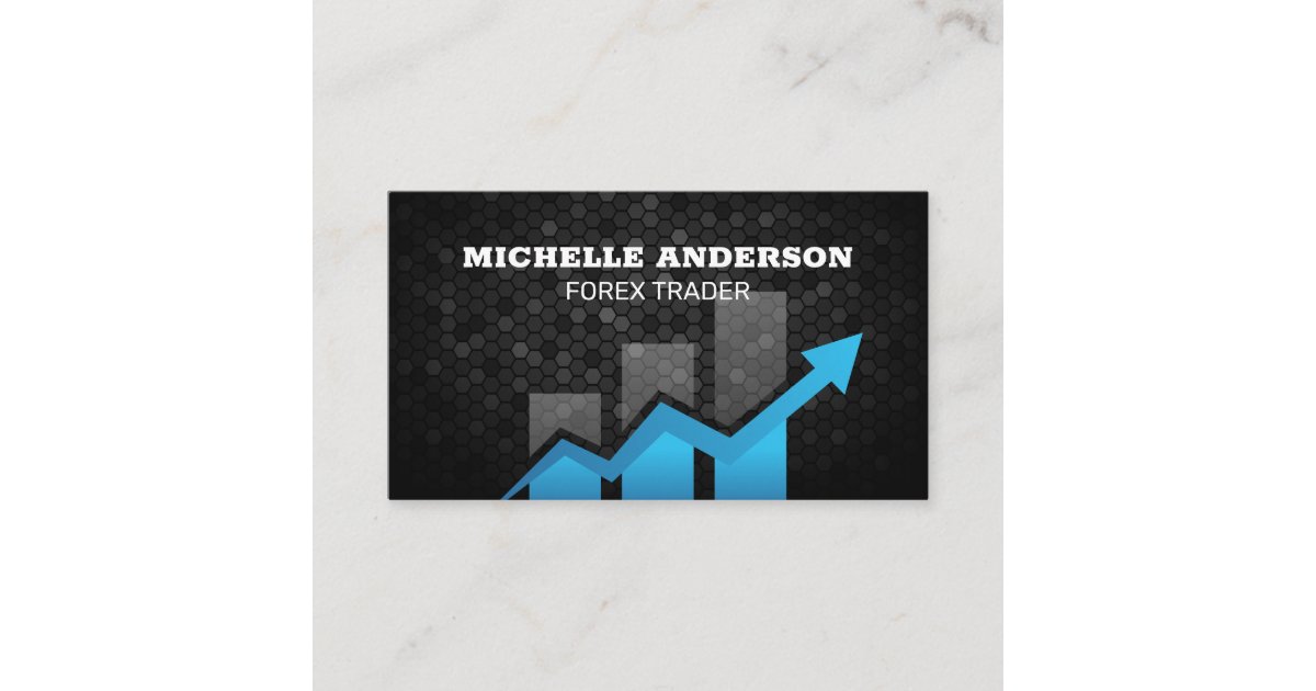 Finance | Graph Chart | Fin Tech Business Card | Zazzle