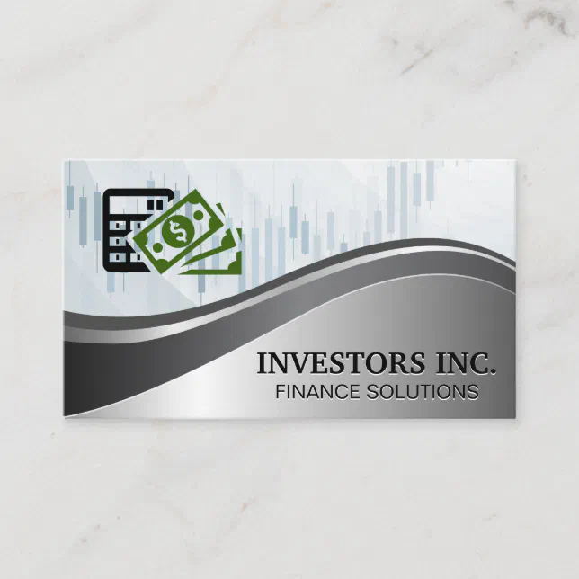 Finance Logo | Graph Business Card | Zazzle