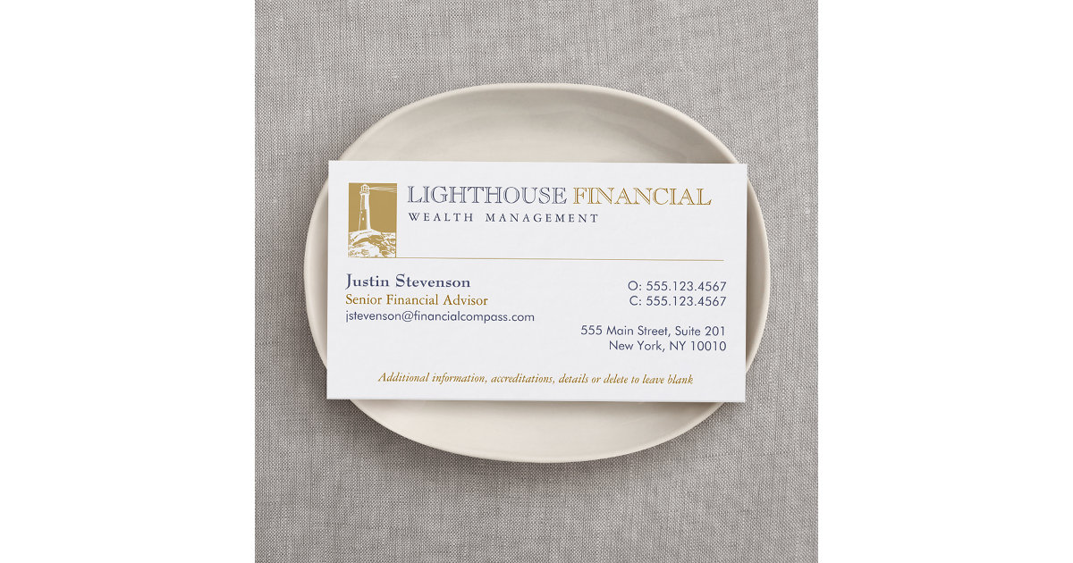 Financial Advisor Business Card | Zazzle