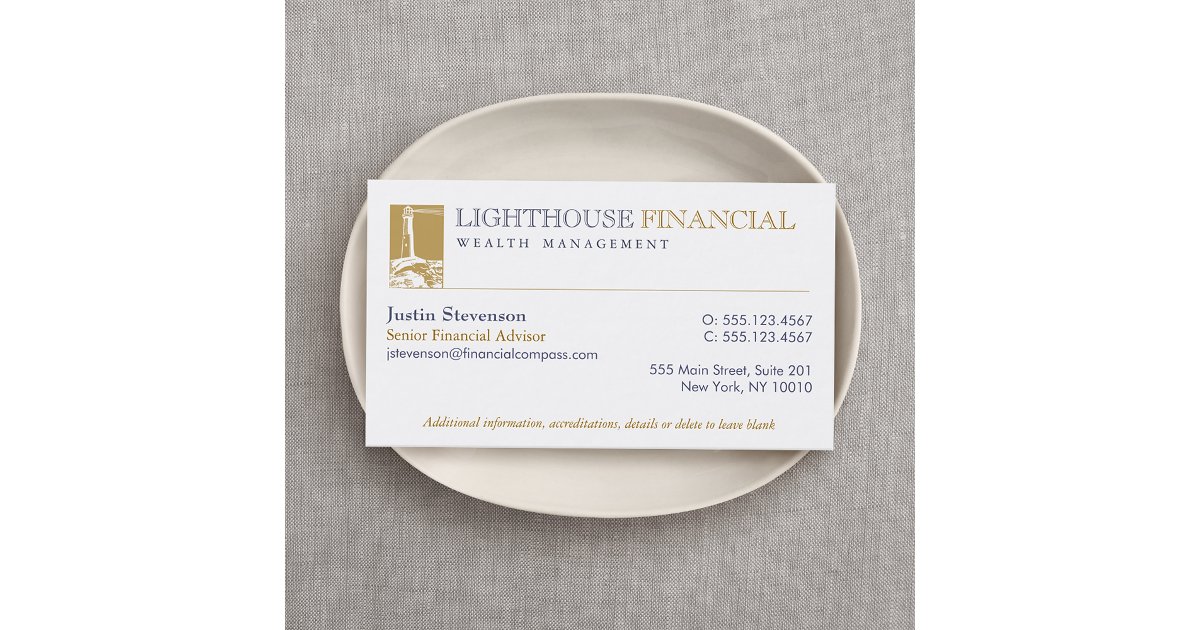 Financial Advisor Business Card | Zazzle