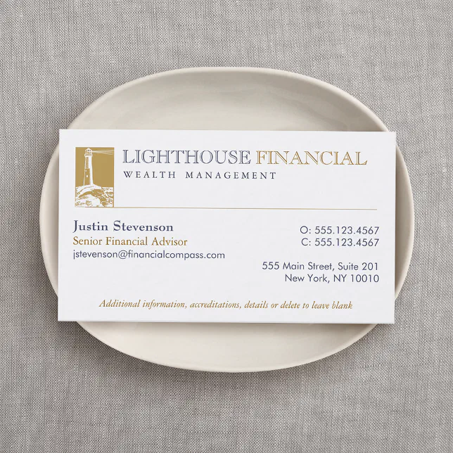Financial Advisor Business Card | Zazzle