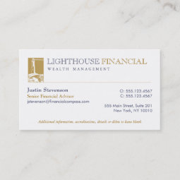 Financial Advisor Business Card | Zazzle