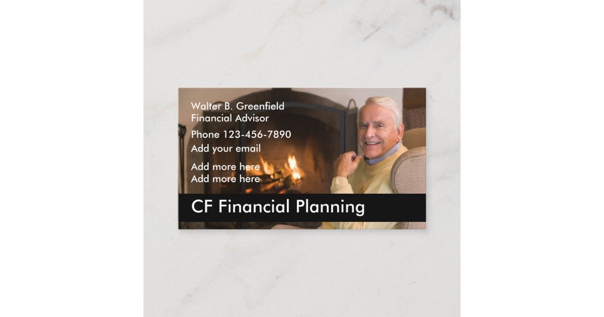 Financial Advisor Business Card | Zazzle