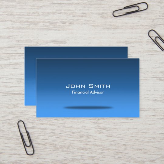 Financial Advisor Professional Consultant Business Card | Zazzle.com