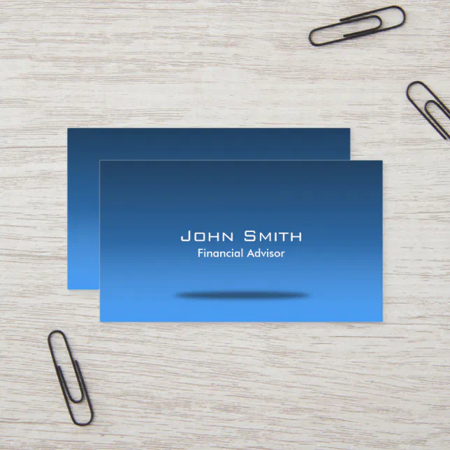 Financial Advisor Professional Consultant Business Card | Zazzle