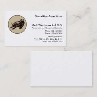 Financial Advisor Services Professional Business Card | Zazzle