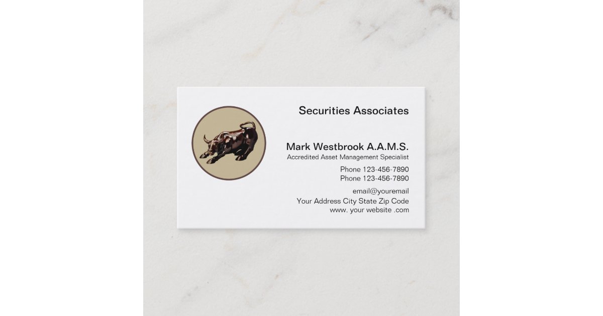 Financial Advisor Services Professional Business Card | Zazzle