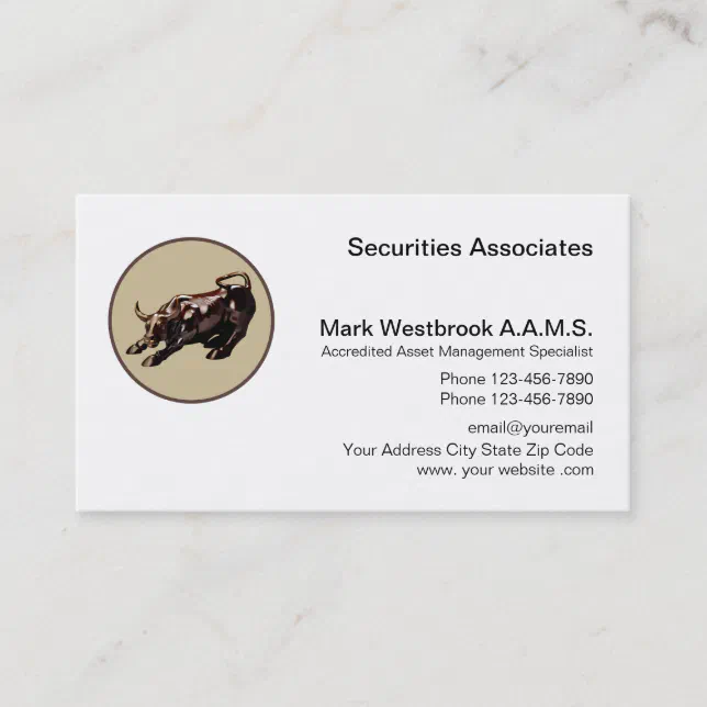 Financial Advisor Services Professional Business Card | Zazzle