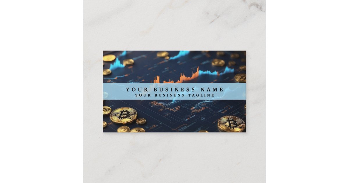 Financial Analyst Cryptocurrency Business Card | Zazzle
