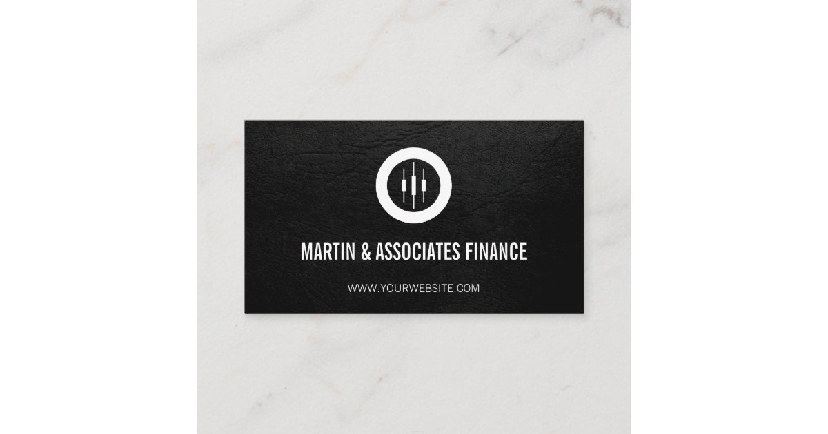 Financial | Candlestick Stock Trader Logo Business Card | Zazzle