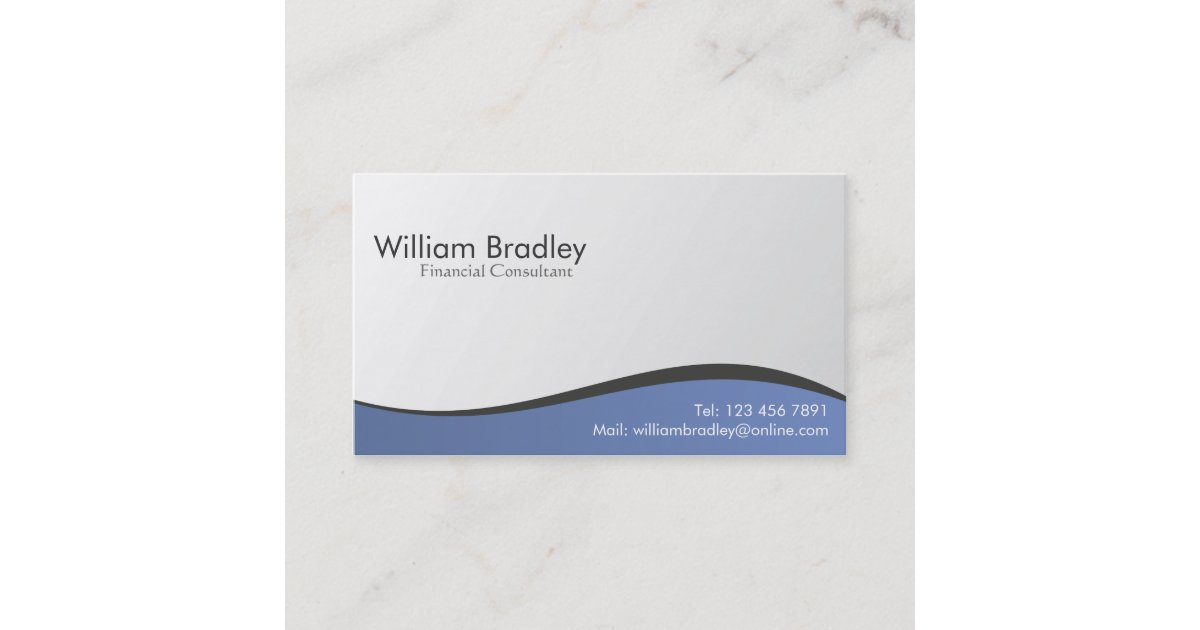 Financial Consultant - Business Cards | Zazzle
