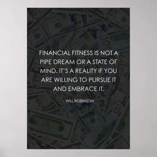 Financial Fitness Poster | Zazzle