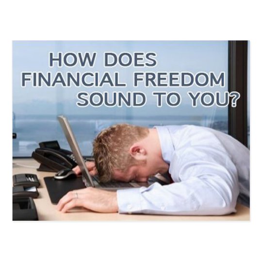 Financial freedom - Postcard | Zazzle.com