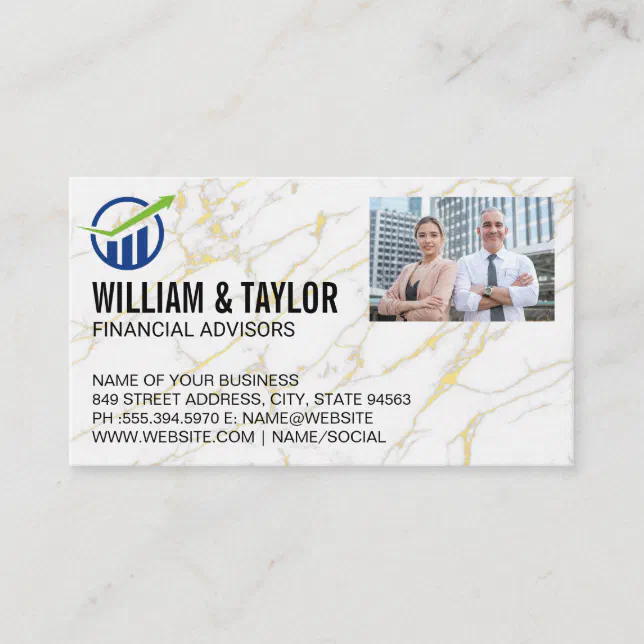 Financial Logo | Business People Business Card | Zazzle