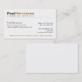 Financial Planner Business Card | Zazzle