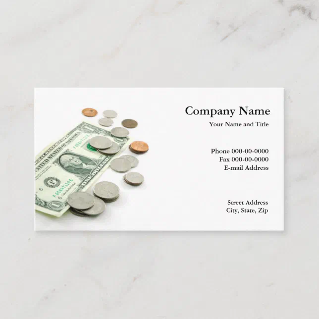 Financial Planner Business Card | Zazzle