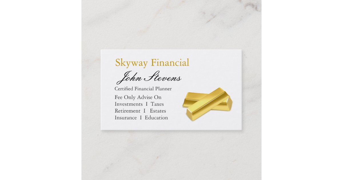 Financial Planner Business Card | Zazzle
