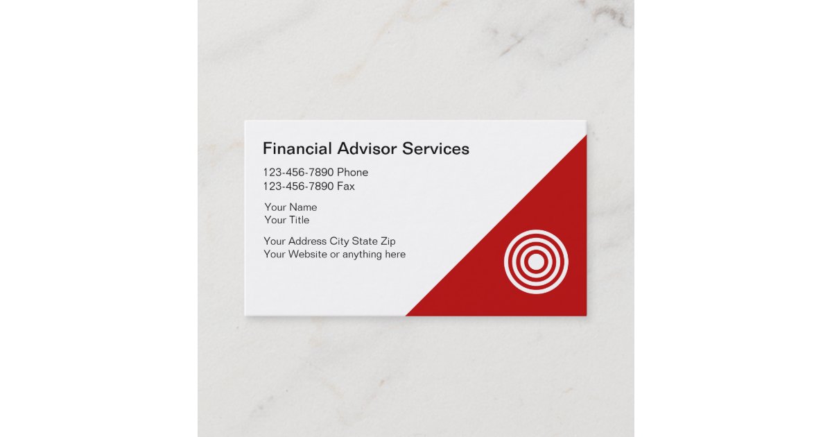 Financial Planning Business Cards | Zazzle
