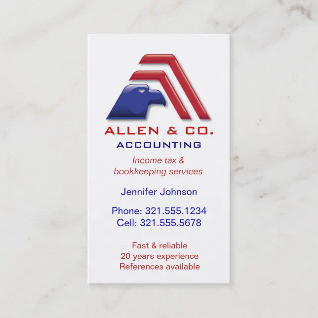Financial Services_Accounting, bookkeeping Business Card | Zazzle