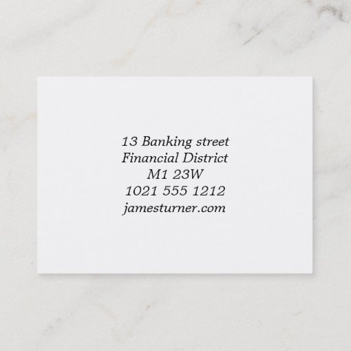 Financial services business card | Zazzle
