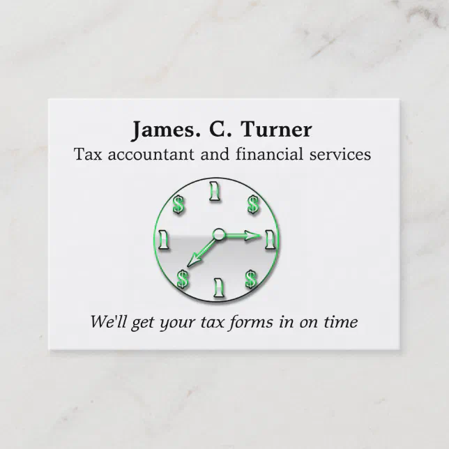 Financial services business card | Zazzle