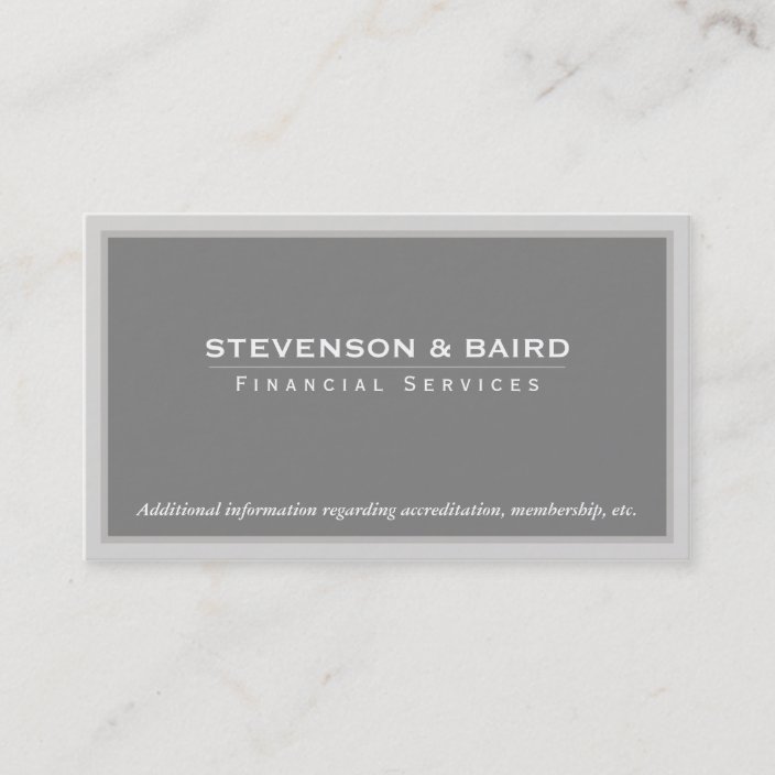 Financial Services Business Card | Zazzle.com