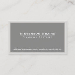 Financial Services Business Card | Zazzle