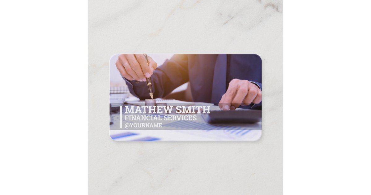 Financial Services Business Card | Zazzle