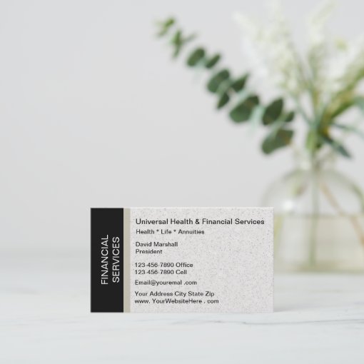 Financial Services Business Card | Zazzle