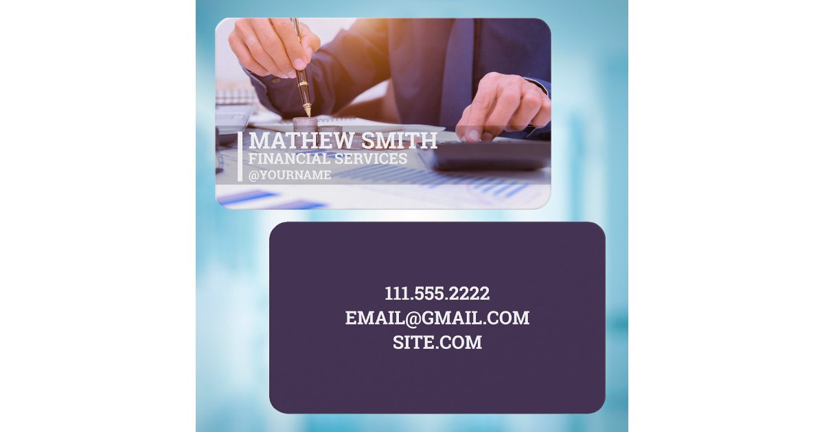 Financial Services Business Card | Zazzle