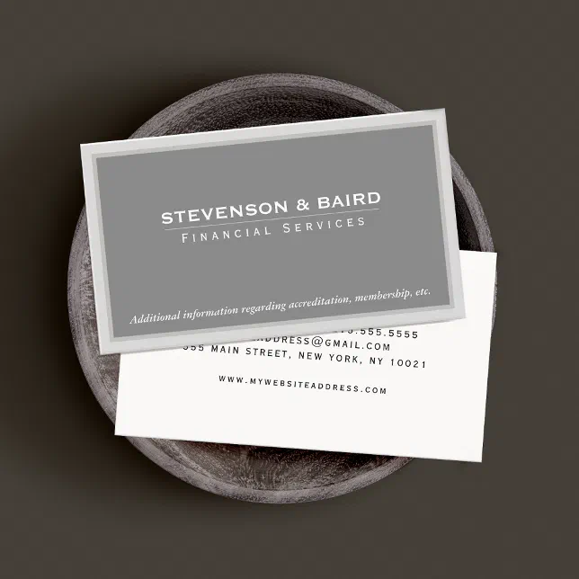 Financial Services Business Card | Zazzle